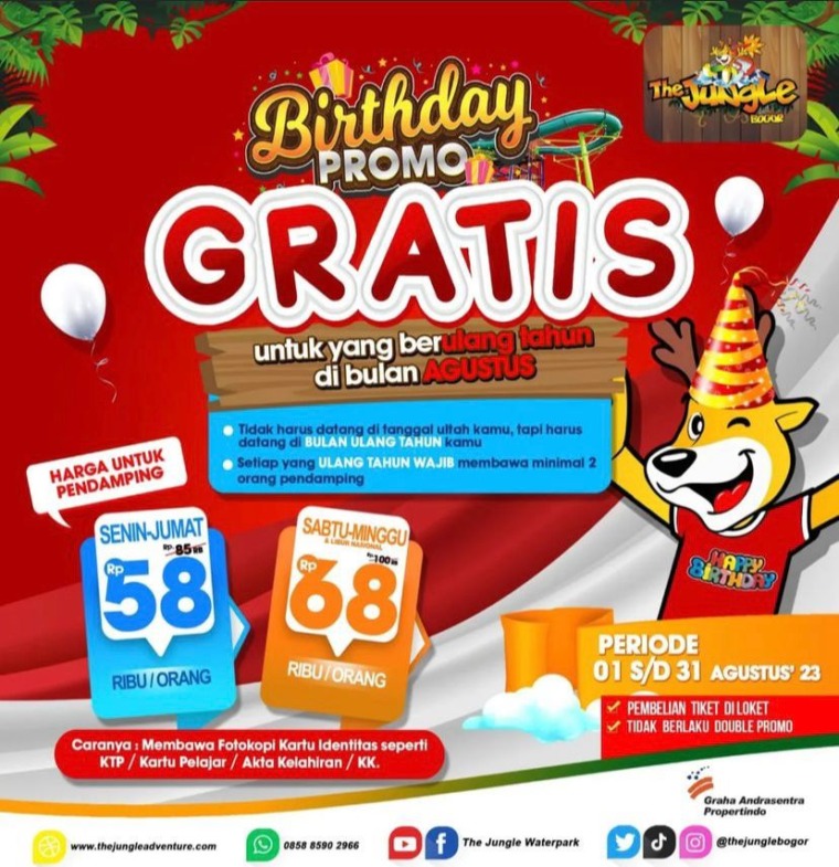 Birthday Promo GRATIS – Jungleseries